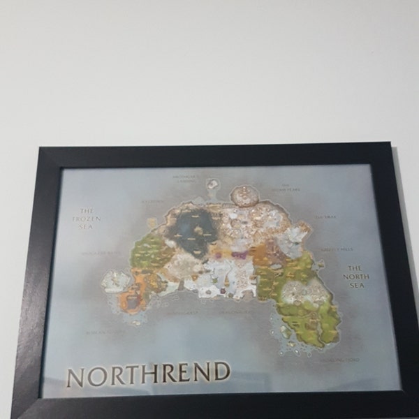World of Warcraft Northrend Map, High Quality, A3, A2 or A1 - Etsy