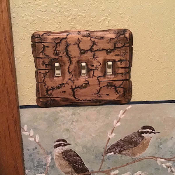 Burnt Maple - Light Switch Covers, Switch Plates, Wall Plates, Plug ...