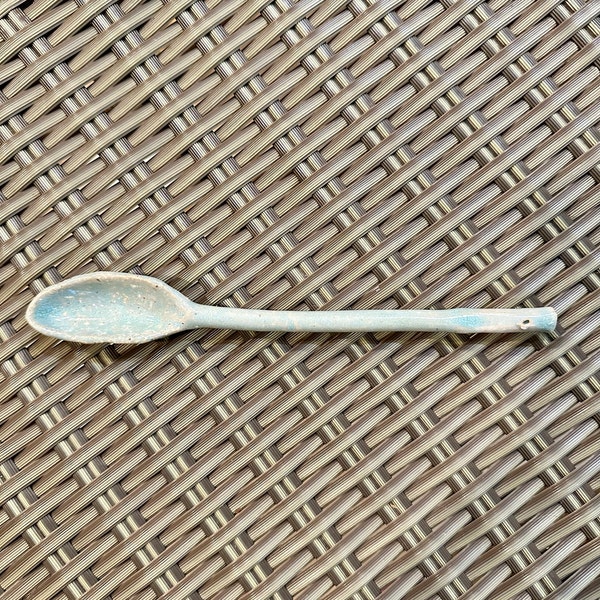 Handmade Ceramic Spoon, Aesthetic Floral Spoon, Hand Painted Spoon ...