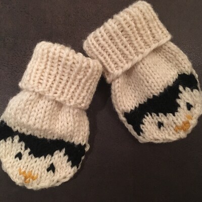 Panda Mittens Knitting Pattern for Babies and Children. PDF Knitting ...