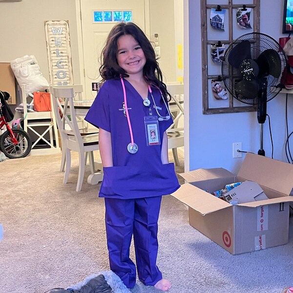 Kids Science Lab Coat With I Love Science Embroidery Design - Etsy