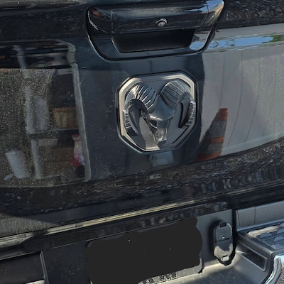 Real Style Ram Skull 19 5th Tailgate Emblem Set Fits Ram Trucks Rear ...