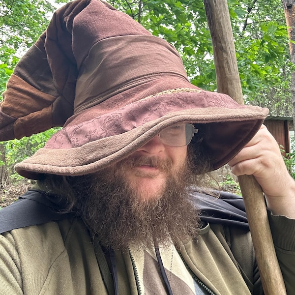Custom Brown Wizard Hat - Etsy