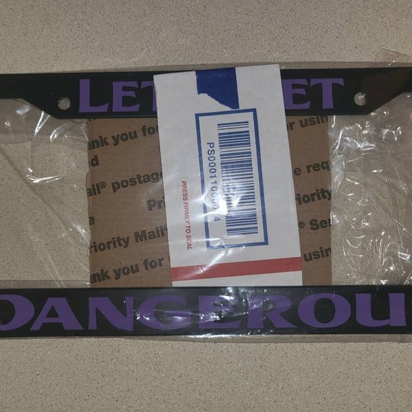 Design Your Own Personalized Black License Plate Vanity Frame ...