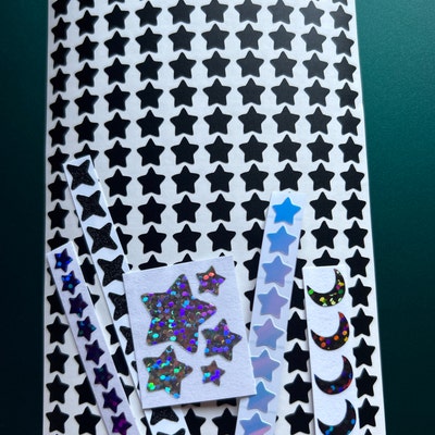 1 Inch Star Stickers 26 Mm 18 Stickers Glitter, Sparkle, Pastel and ...
