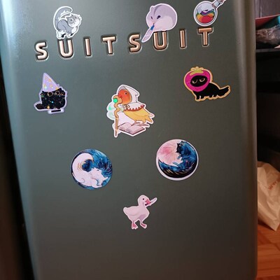 Anxiety Kitty Sticker Set Matte or Glitter Stickers - Etsy