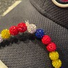 Red Yellow Blue White Baseball Player Necklace With Pearl Stars ...