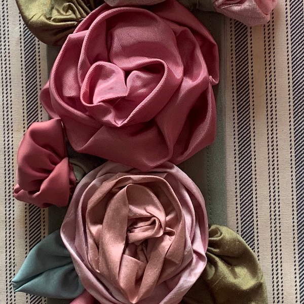 Mixed Fabric Flower Bundle 1 PDF Sewing Tutorial ... Includes 3 Fabric ...
