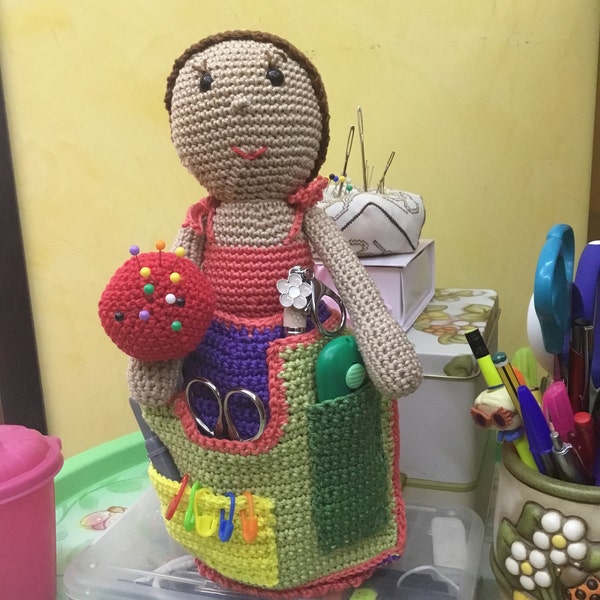 Crochet Pattern Bundle, Amigurumi Gnome Pattern, Crochet Organizer Doll ...