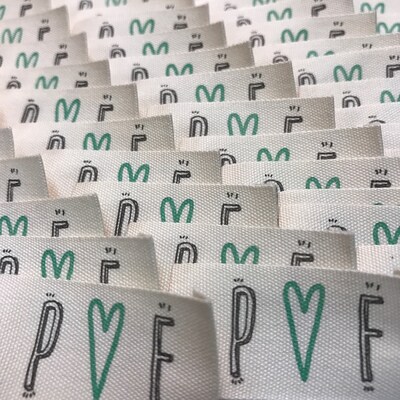 500 Custom Woven Labels Clothing Main Label Side Labels Care Labels for ...