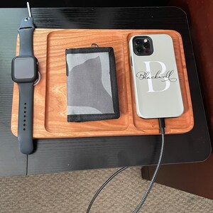 Wood Magsafe Wireless Charging Station Wireless EDC Tray - Etsy