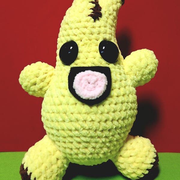 Cute Banana Peely Plush Crochet Pattern PDF - Etsy