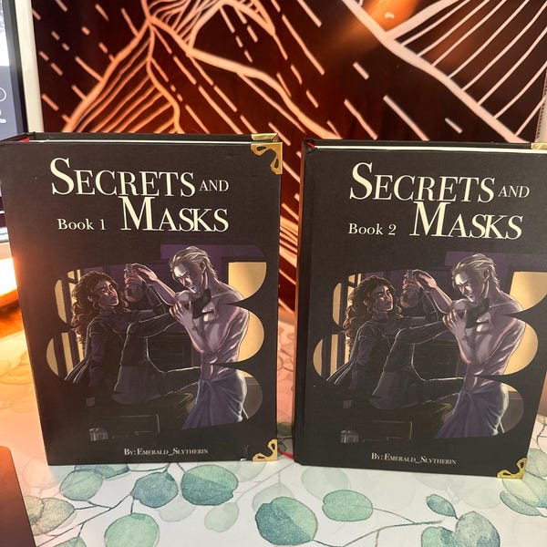 Secrets and Masks Book . Hardcover Bookbinding. Full Series.2-volume ...