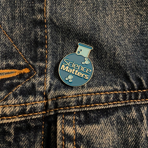 Enamel Pin - Science Pin - Science Matters Pin - Lapel Pin - Enamel ...