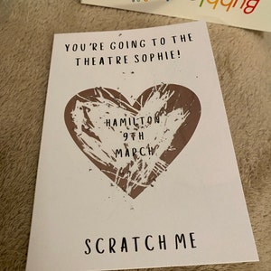 One Year of Date Scratch Cards, Create Your Own, One Date a Month, Date ...