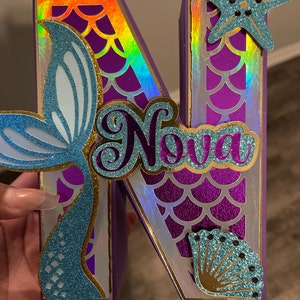 Mermaid Theme 3d Number/s. - Etsy