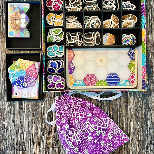 Calico Insert | Calico Board Game Organizer | Calico Storage Solution ...