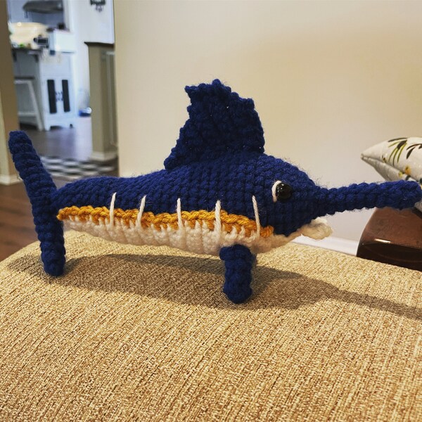 PATTERN: Monty the Marlin Pattern - Amigurumi Marlin Pattern ...