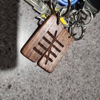 Engraved Oak Wood Hotel Room Keychains: Personalized Wooden Key Rings ...