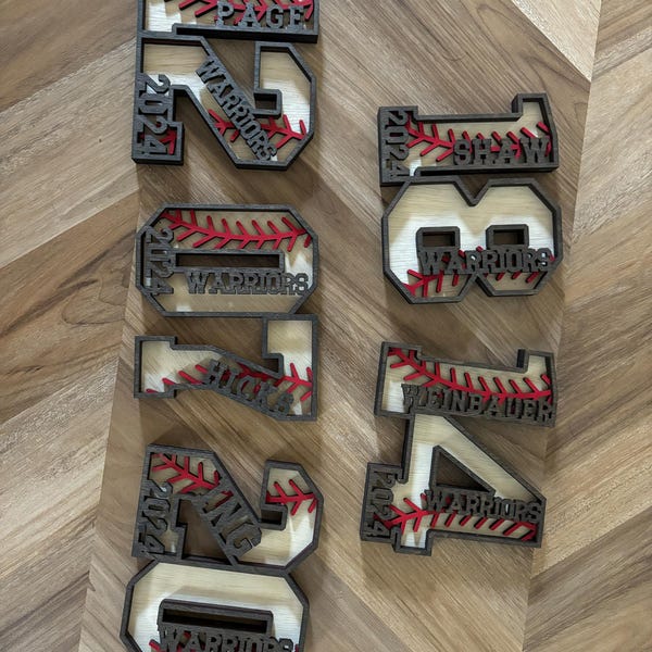 Custom Baseball Senior Gift, Baseball Number, Senior Night Gift, Sports ...