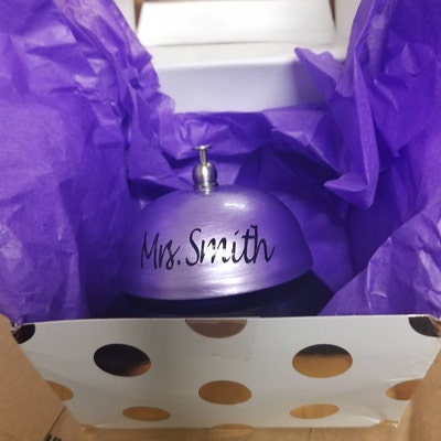 Personalized Teacher Classroom Call Bell With Name /customize Teacher ...