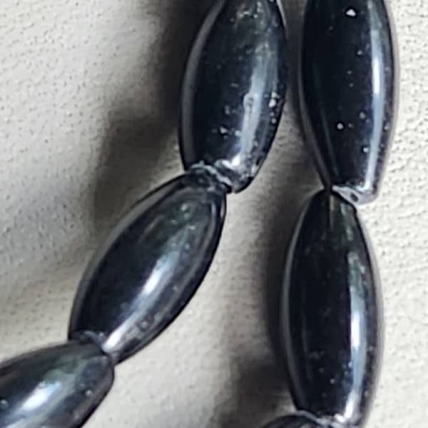 M-S/ Rhodonite 8x35mm/ 6x12mm/ 4x6mm Faceted Oval Rice Beads 15 Strand ...