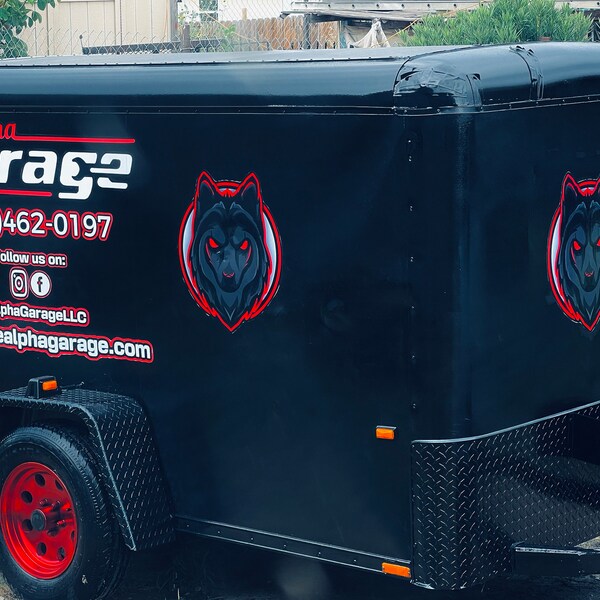 Custom Trailer Vinyl Lettering - Business Graphics- Advertising ...