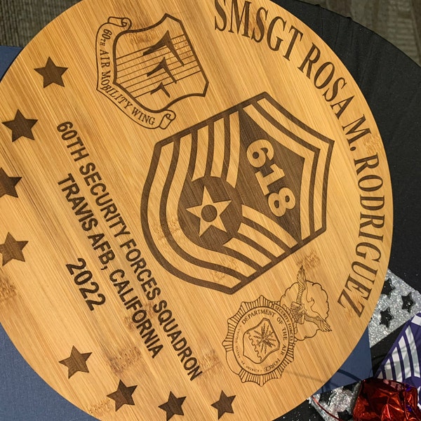 U.S Army Retirement Laser Engraved Display - Etsy