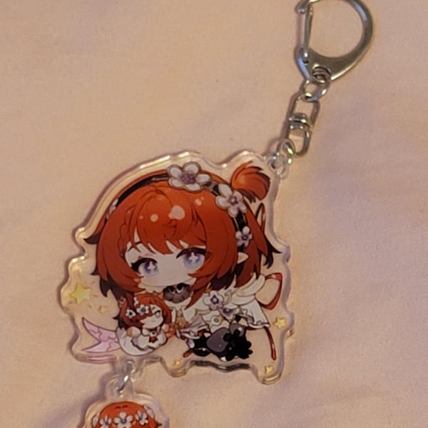 Honkai Star Rail Acrylic Keychain With Sakura Clasp -4 Characters Robin ...