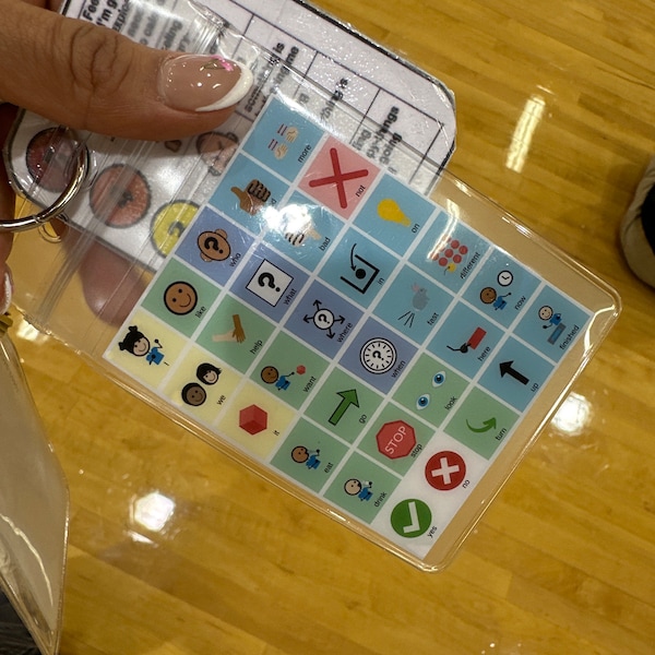 Mini Core Communication Board: Travel AAC Lanyard - Etsy