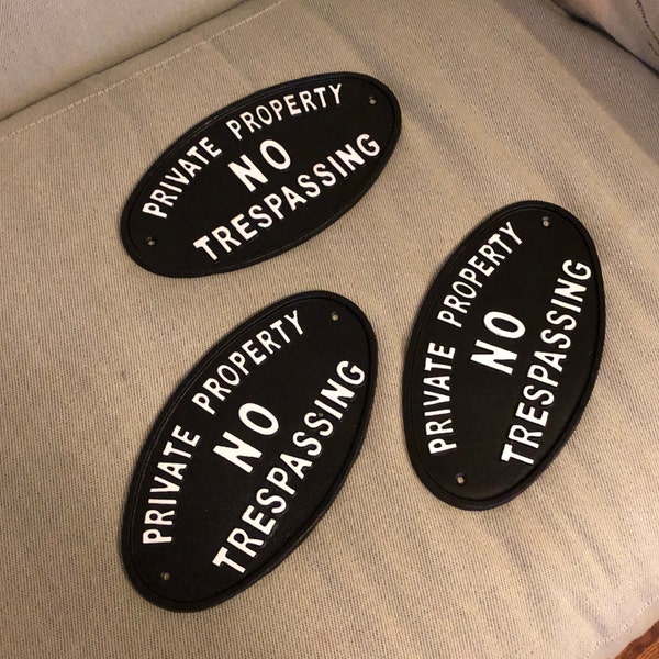 No Trespassing Sign Private Property - Etsy