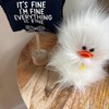 Frazzled DUCK Duckling Standing Tiered Tray Spring Decor I’m Fine It’s ...