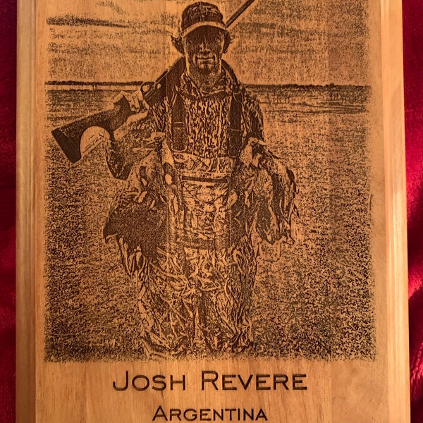Personalized Laser Engraved Hunting Photo Onto Plaque *hunting Photo ...