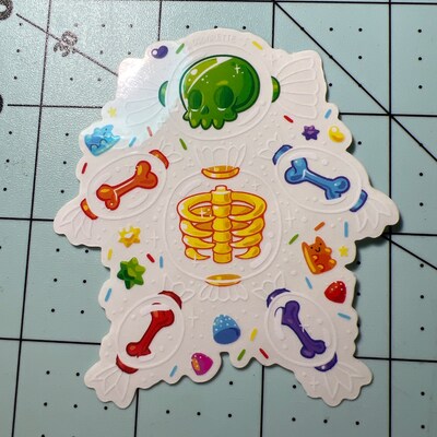 Rainbow UFO Sticker Transparent Sticker Vinyl Sticker Die Cut Sticker ...