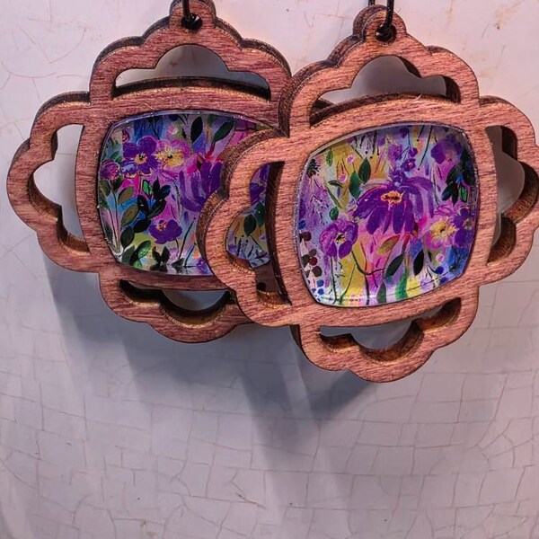 Lightning Bolt Inlay Earring Bundle Laser Cut File Digital Download SVG ...