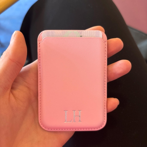 Personalized Magsafe Wallet, Custom Embossed Magsafe Wallet, Monogram ...