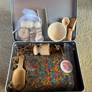 Honey Bee Sensory Kit Play Dough Sensory Bin Pollinator Toddler Gift ...