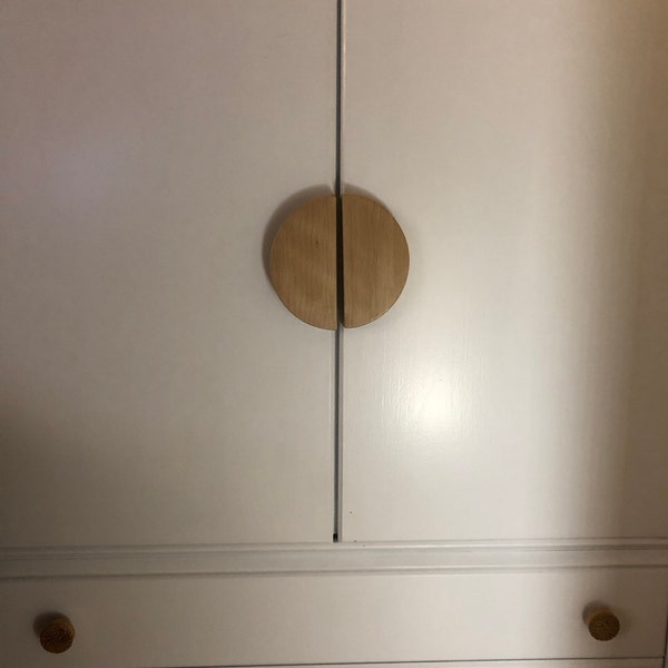 Extra-long Wooden Wardrobe Handles, Large Cabinet Pulls, Wooden Closet ...