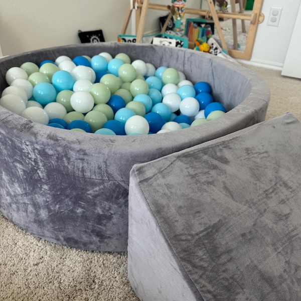 Soft Play Ball Pit, Large White Ball Pit, Soft Play Equipment, Gift for ...