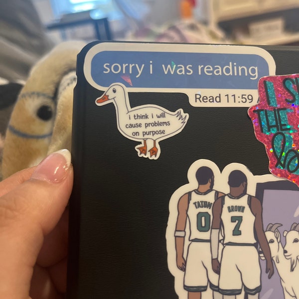 I Think I Will Cause Problems on Purpose Stickers | Laptop Sticker ...