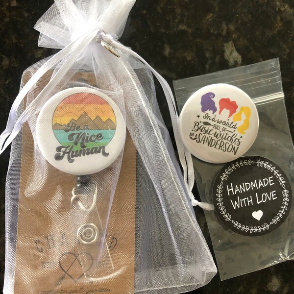 Be A Nice Human/inspirational Badge Holder/positive/be Nice/badge Reel ...