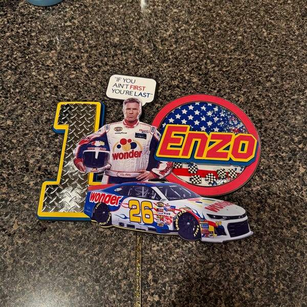 Talladega Nights: the Ballad of Ricky Bobby Custom Cake Topper Shaker ...