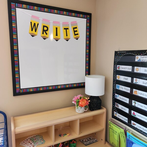 Write Banner Back to School Classroom Banner Decoration Reading Writing ...