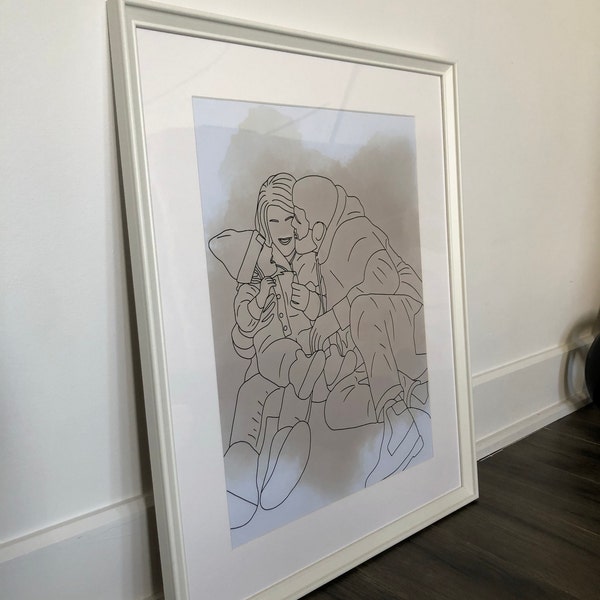 Custom Line Drawing, Minimalist Illustration, Minimalist Portrait ...