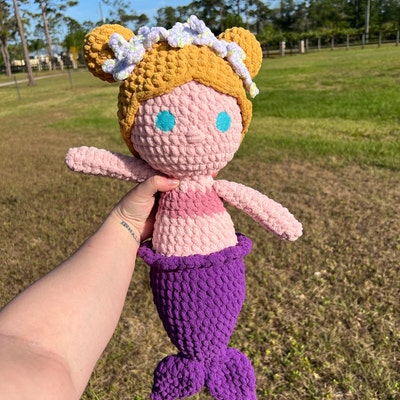 The Original Merbabies Amigurumi Pattern, Crochet Merbaby Plushie ...