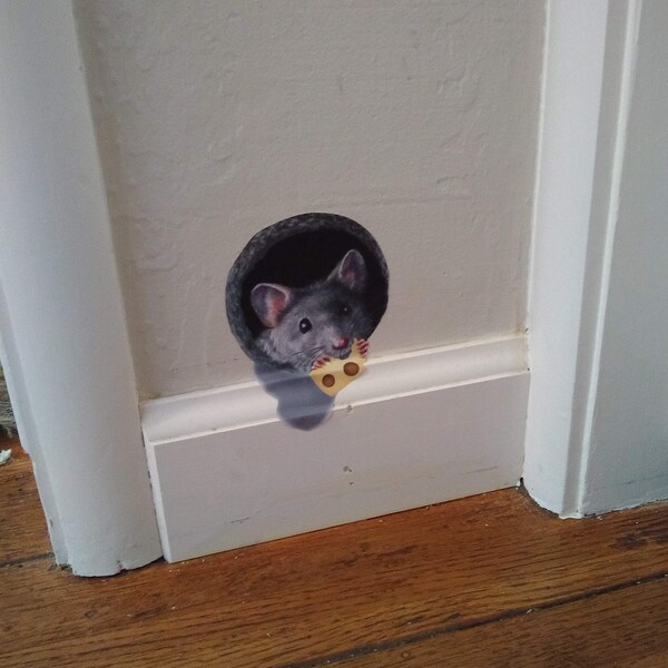 Realistic 3D Mouse Wall Sticker - Etsy