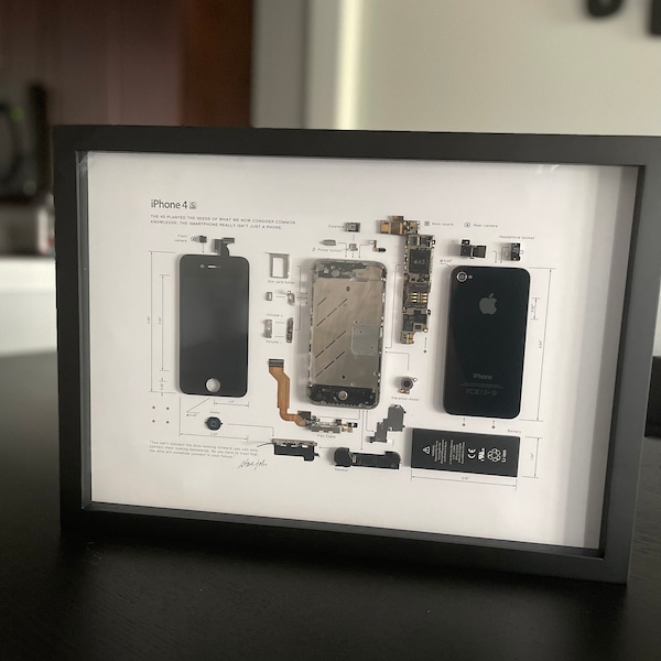 Disassembled iPhone Framed Art: Tech Lover Gift - Etsy UK