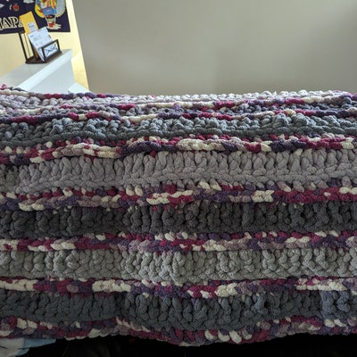Easy Chunky Crochet Afghan Pattern-banff Crochet Chunky Throw Pdf-jumbo ...
