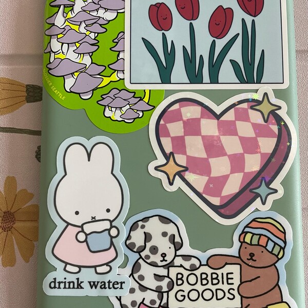 Drink Water Bunny Sticker, Stay Hydrated Sticker, Cute Die Cut Sticker ...