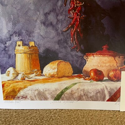 Balkan Table Still Life Serbian Table Still Life print - Etsy